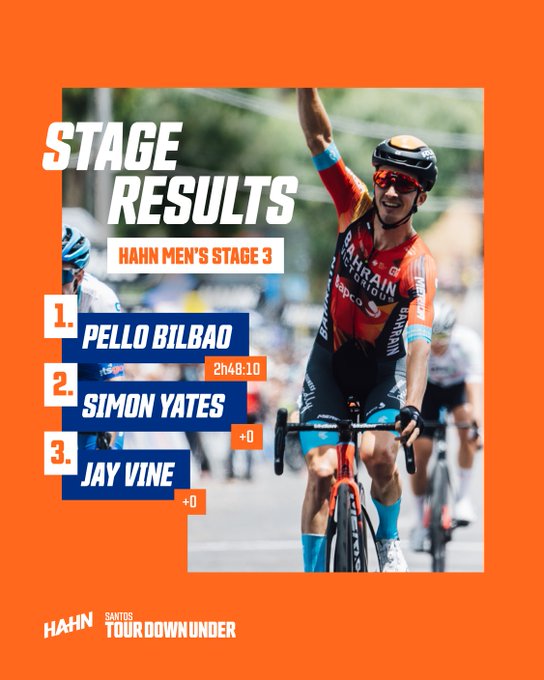 Pello Bilbao gana en el Tour Down Under y se mete segundo en la general ...
