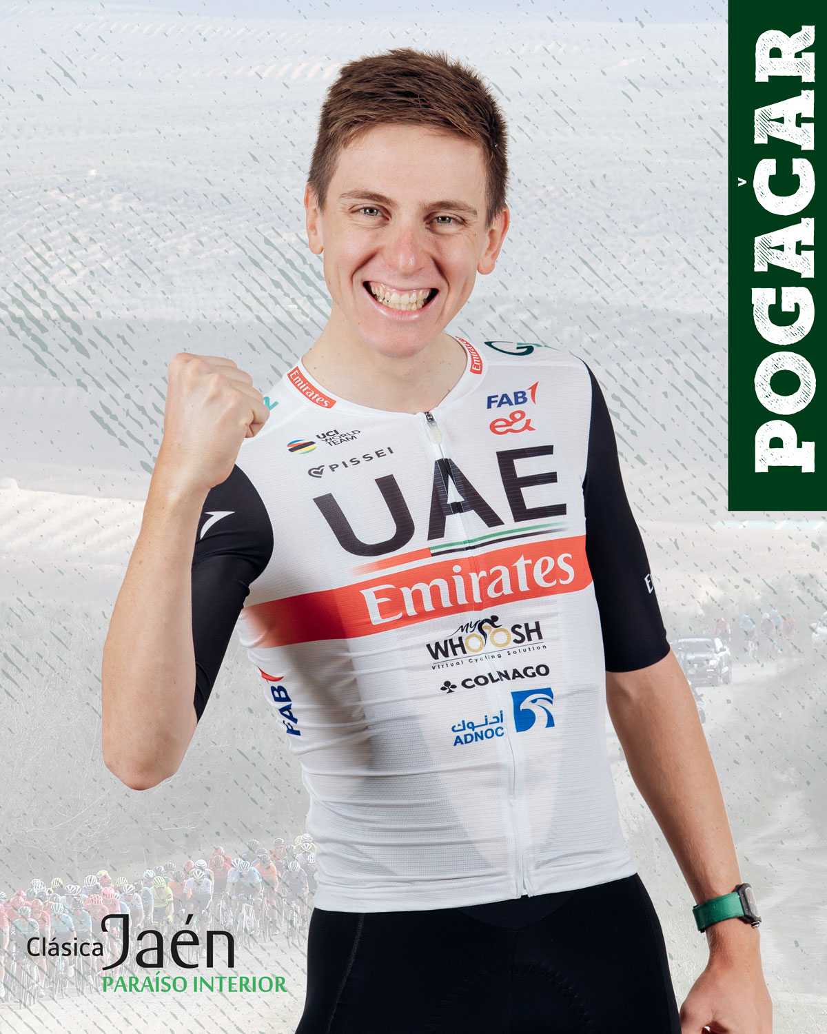 Tadej Pogacar, la gran estrella en Jaén Paraíso Interior - Zikloland